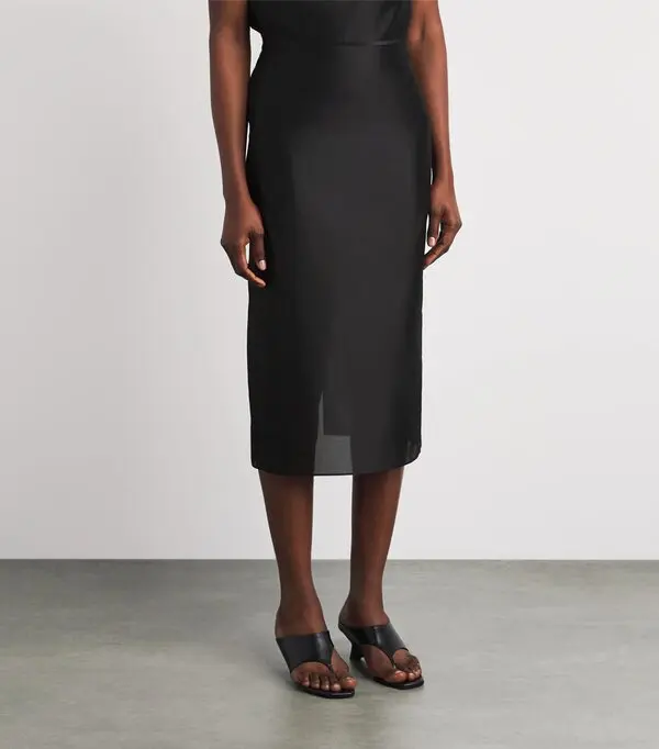 Almada Label Silk-blend Kiana Midi Skirt