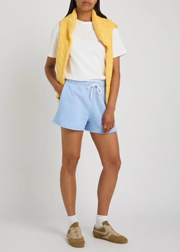 Polo Ralph Lauren Embroidered Cotton Blend Shorts