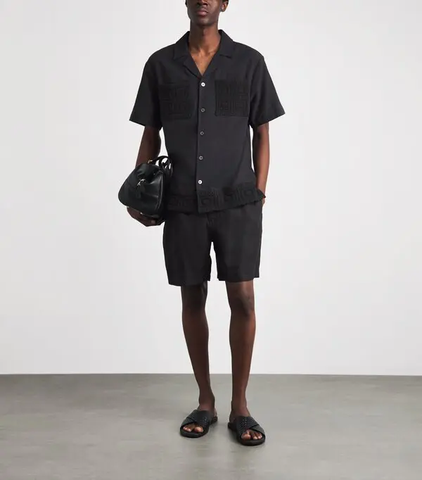 CHE Cotton-linen Inigo Shirt - Black