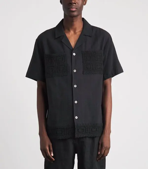 CHE Cotton-linen Inigo Shirt - Black