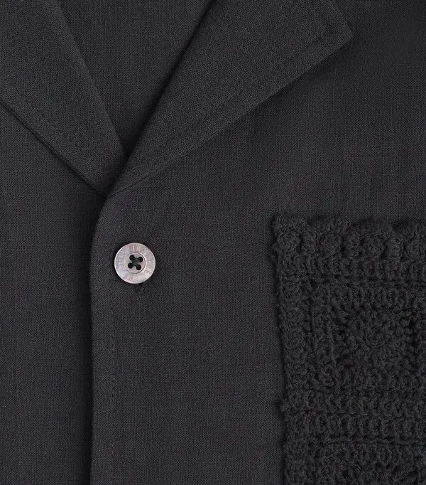 CHE Cotton-linen Inigo Shirt - Black