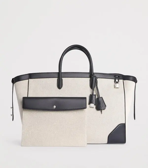 Dunhill Cotton Canvas Century 45 Tote Bag