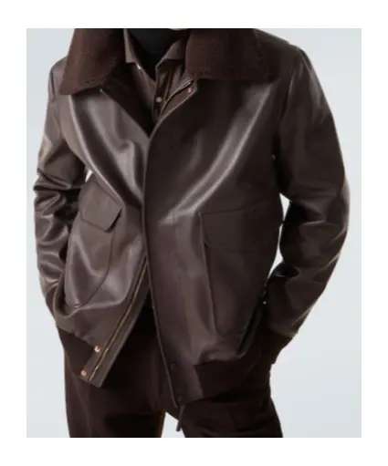 Gabriela Hearst Shearling-trimmed Leather Bomber Jacket