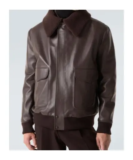 Gabriela Hearst Shearling-trimmed Leather Bomber Jacket