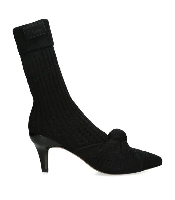 Chloé Knitted Suzie Heeled Boots 60
