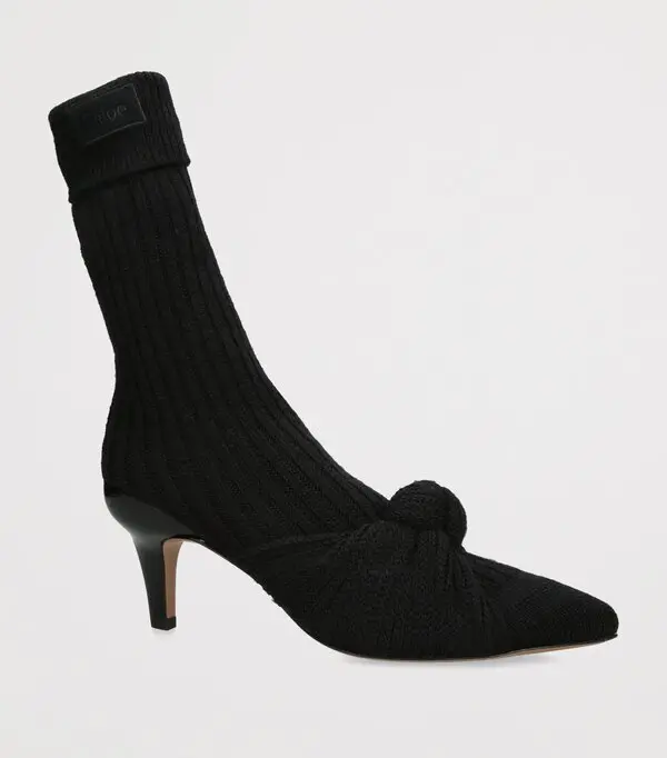 Chloé Knitted Suzie Heeled Boots 60