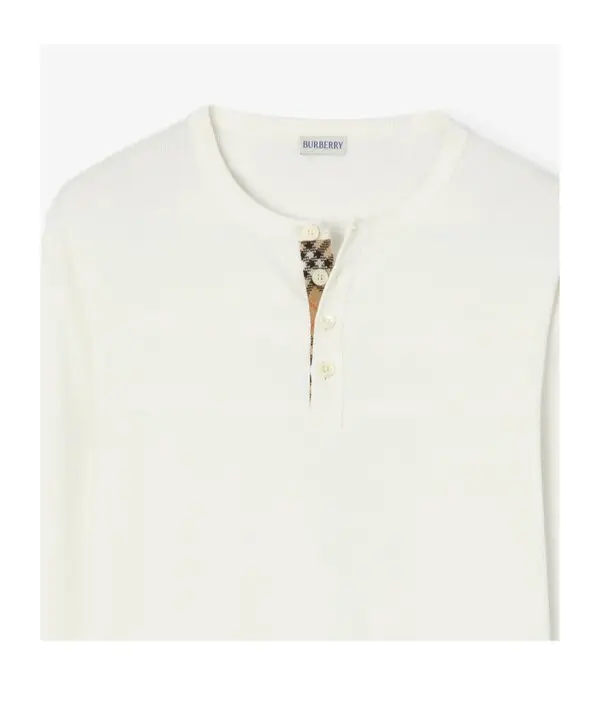 Burberry Long-sleeve Cotton Top