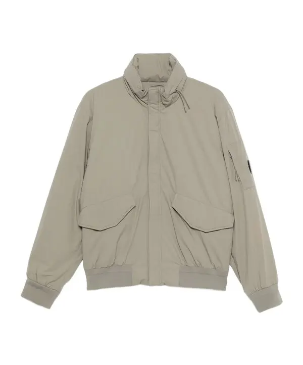 C.P. COMPANY Pro-tek Hooded Bomber Padded Jacket - Gray