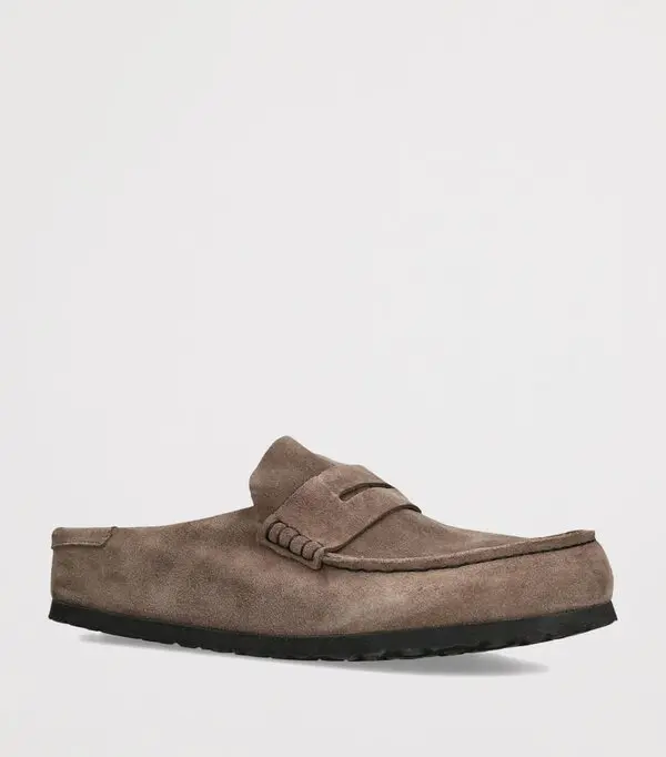 BIRKENSTOCK Suede Naples Wrapped Clogs