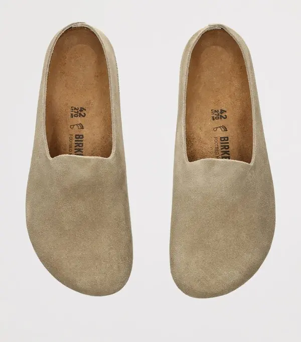 BIRKENSTOCK Suede Amsterdam Wrapped Clogs