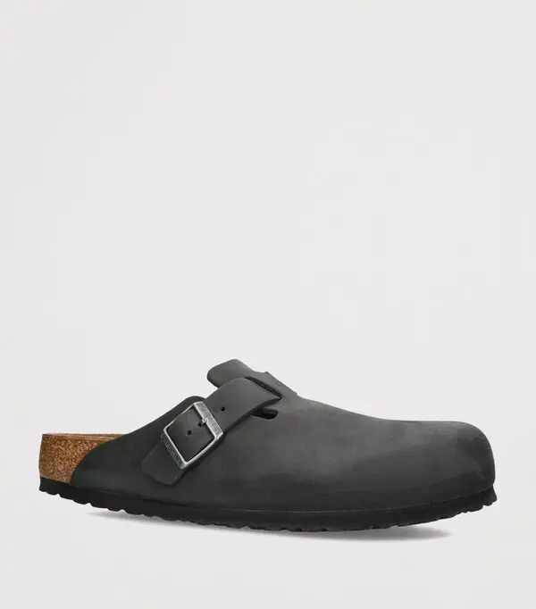 BIRKENSTOCK Oiled Leather Boston Clogs
