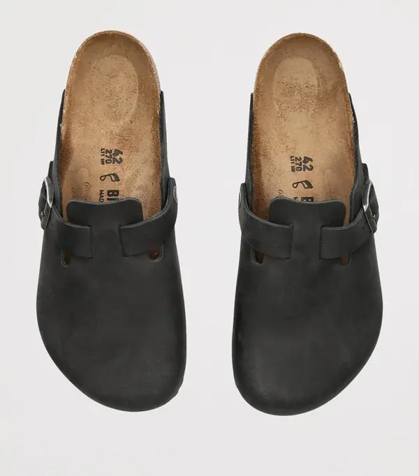BIRKENSTOCK Oiled Leather Boston Clogs