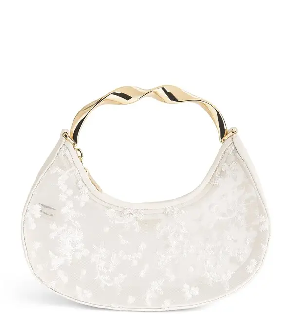 Simkhai Mesh Embroidered Nixi Clutch Bag