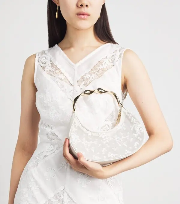 Simkhai Mesh Embroidered Nixi Clutch Bag