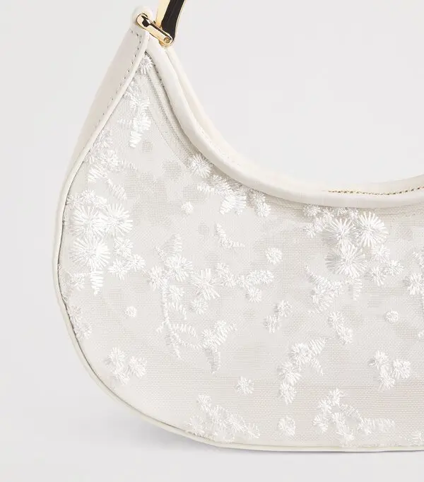 Simkhai Mesh Embroidered Nixi Clutch Bag
