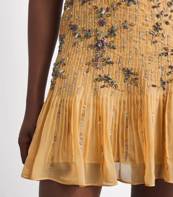 Alice + Olivia Embellished Linnea Mini Dress