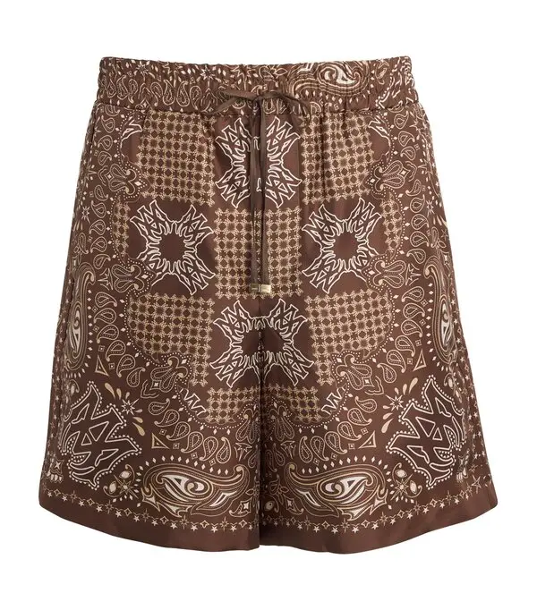 Amiri Silk Ma Check Shorts