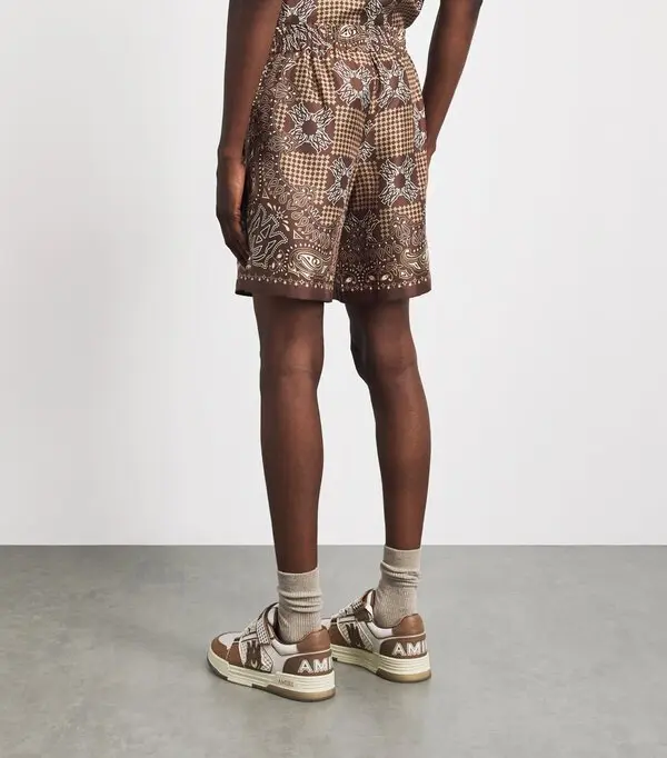 Amiri Silk Ma Check Shorts