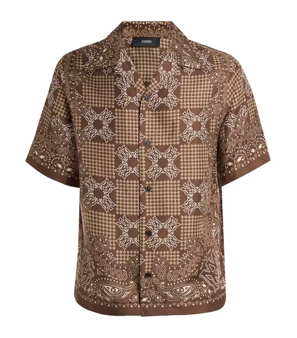 Amiri Silk Ma Check Short-sleeve Shirt