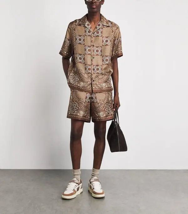 Amiri Silk Ma Check Short-sleeve Shirt
