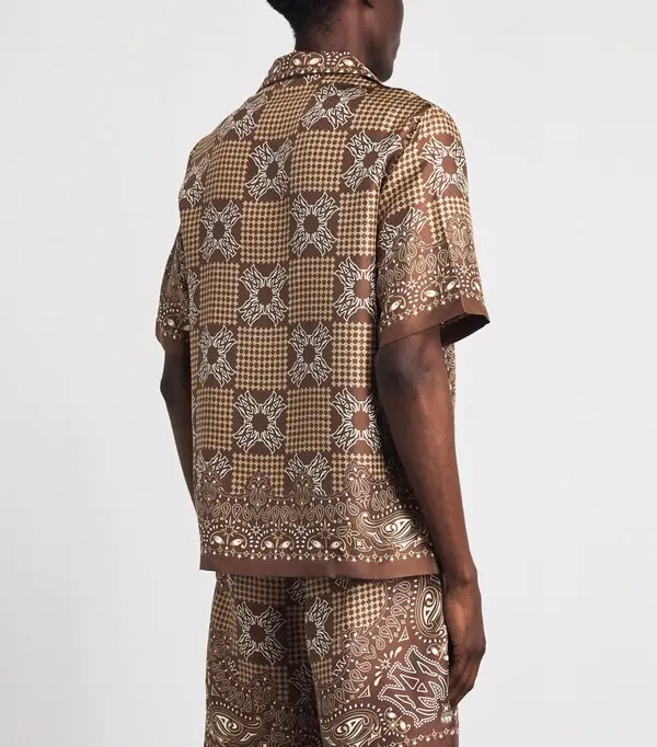 Amiri Silk Ma Check Short-sleeve Shirt