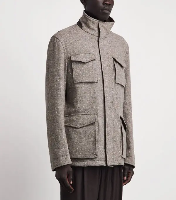 Herno Wool Hybrid High-neck Jacket