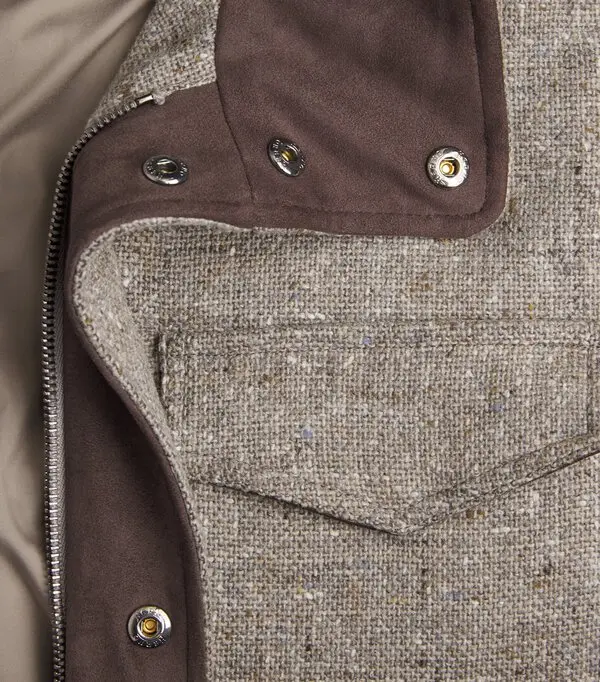 Herno Wool Hybrid High-neck Jacket