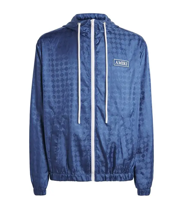 Amiri Ma Monogram Windbreaker Jacket - Blue