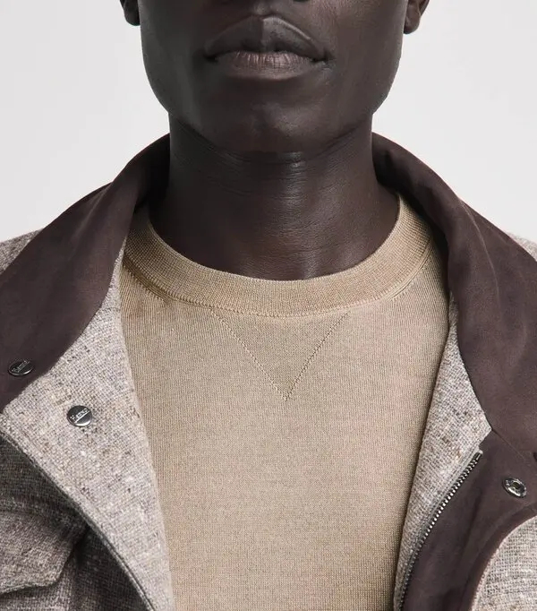 Herno Wool-silk Crew-neck Sweater