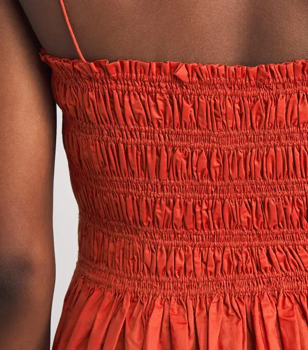 Matteau Organic Cotton Shirred Maxi Dress