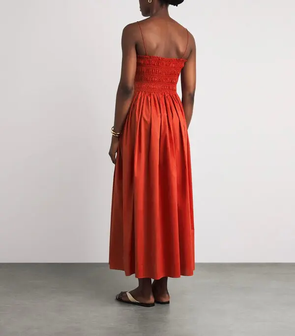 Matteau Organic Cotton Shirred Maxi Dress
