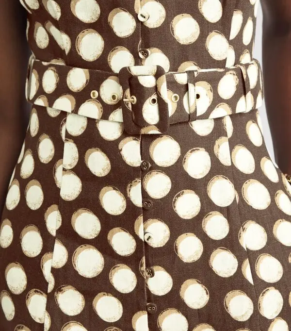 ALEMAIS Linen Paula Midi Dress