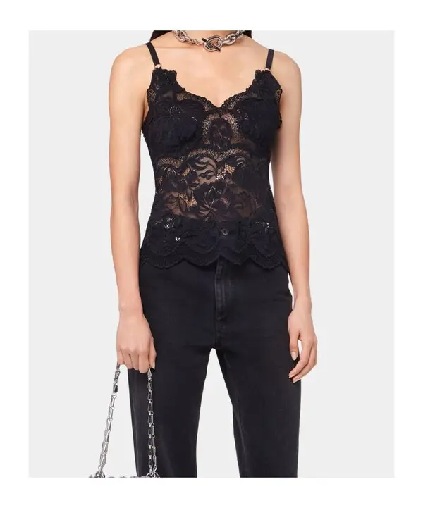 Rabanne Lace V-neck Tank Top