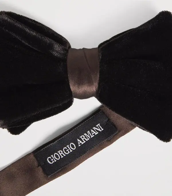 Giorgio Armani Velvet Silk Bow Tie