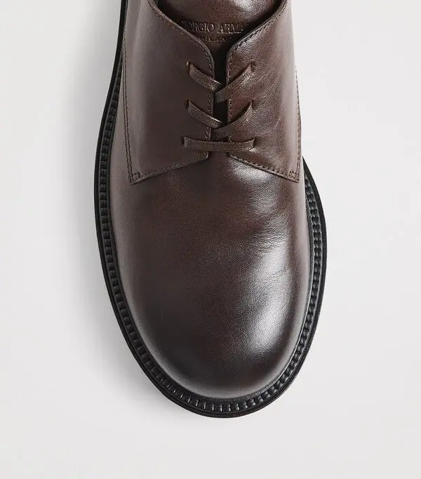 Giorgio Armani Leather Chunky Derby Shoes