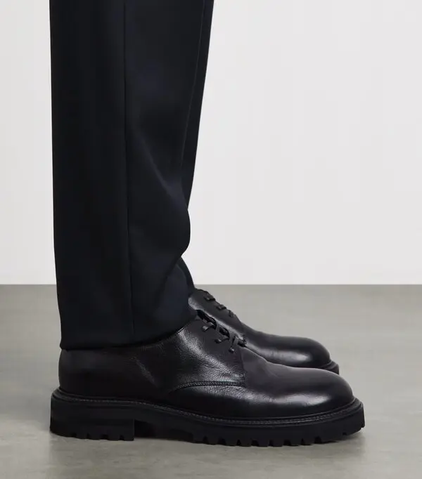 Giorgio Armani Leather Chunky Derby Shoes