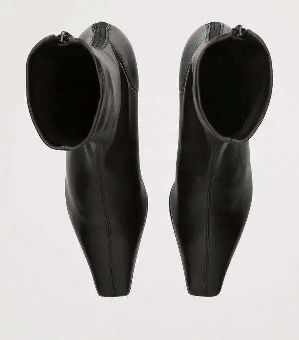 Khaite Arizona Leather Ankle Boots