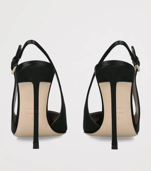 TOM FORD Satin Slingback Pumps 105