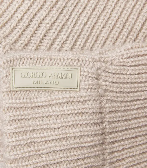 Giorgio Armani Cashmere Ribbed Gloves