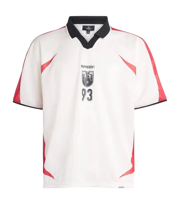 REPRESENT Spike Football Top - White
