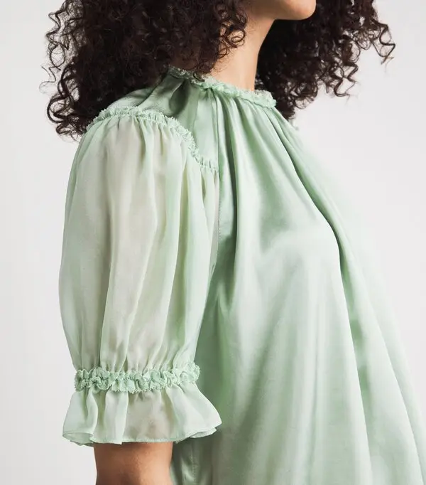 Ulla Johnson Silk Alina Blouse - Green
