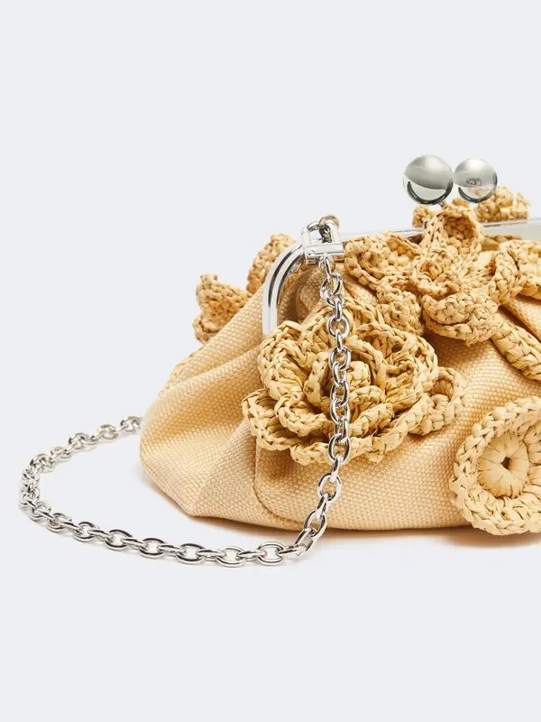 Max Mara Small Comune Floral-embellished Shoulder Bag