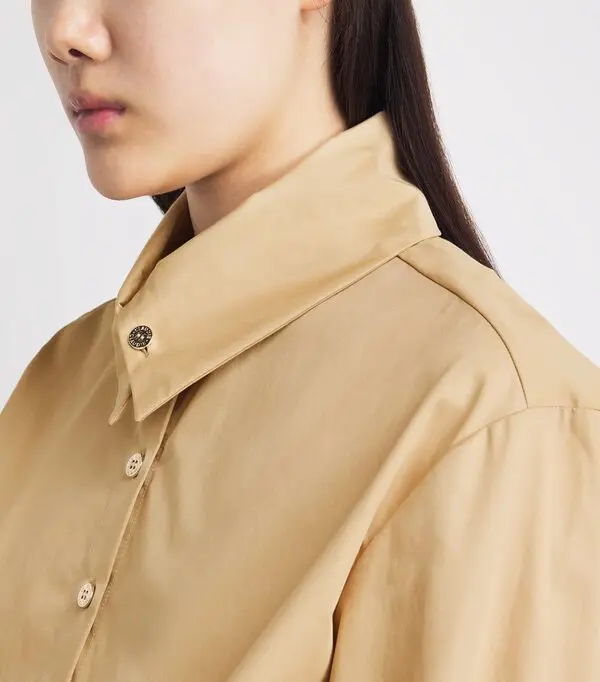 Claudie Pierlot Cropped Neckerchief-collar Shirt