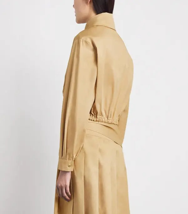 Claudie Pierlot Cropped Neckerchief-collar Shirt