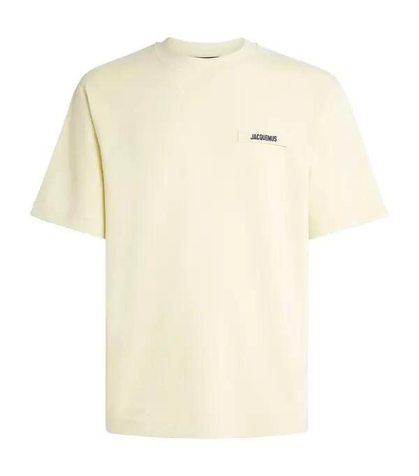Jacquemus Grosgrain Logo T-shirt - Yellow