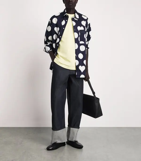 Jacquemus Grosgrain Logo T-shirt - Yellow