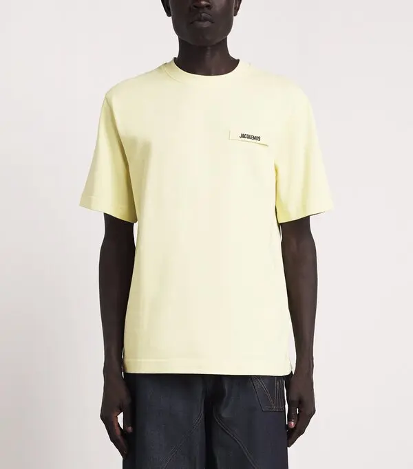 Jacquemus Grosgrain Logo T-shirt - Yellow