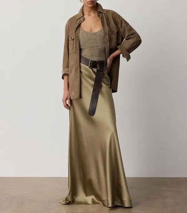 Ralph Lauren Silk-blend Mouliné Camisole Sweater