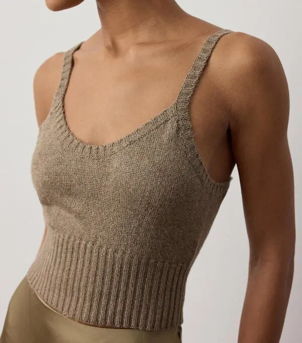 Ralph Lauren Silk-blend Mouliné Camisole Sweater