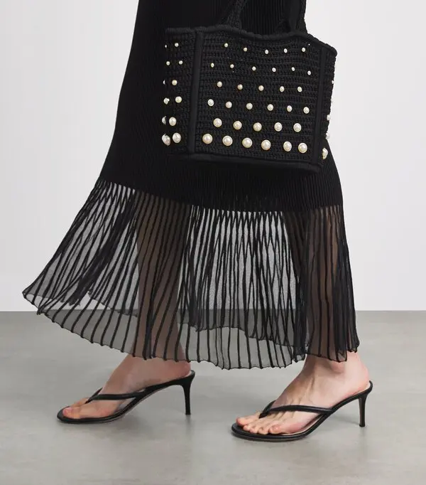 Claudie Pierlot Rib-knit Maxi Skirt
